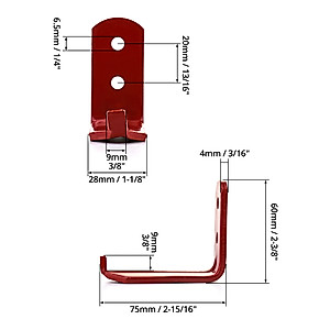 QWORK Fire Extinguisher Wall Hook, Hanger for 15 to 20 Lb, 2 Pack