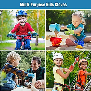 18 Pairs Kids Gardening Gloves Children Garden Glove Foam Rubber Coated Yard Work Gloves for Kids Toddlers Youth Boys Girls (Large (Age 9-11))
