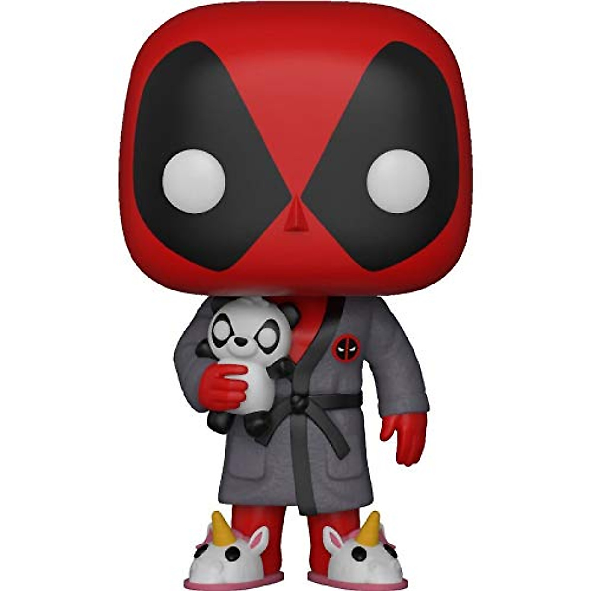 POP Marvel: Deadpool Parody - Bedtime Deadpool in Robe Funko Vinyl Figure (Bundled with Compatible Box Protector Case), Multicolor, 3.75 inches