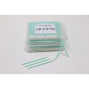 3.0" PCB Board Cleaning Swabs, Cleanroom Lint Free Pointed Foam Tip Swab for Camera, Optical Lens, Electronics, Detailing, Small Hole and Hard-to-Reach Area CK-FS750 (100)
