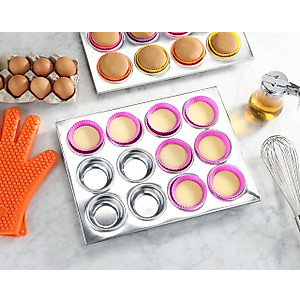 New Star Foodservice 535504 Commercial Grade Aluminum 12-Cup Muffin Pan