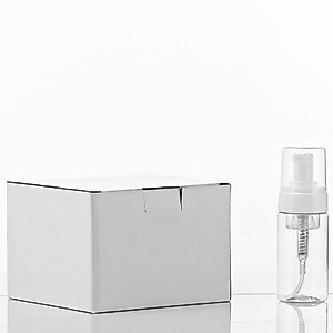 LONGWAY 3.4 Oz (100ML) Plastic Travel Foaming Soap Dispenser | Empty Foaming Liquid Soap Pump Bottles - for Refillable Castile Soap Dispenser - BPA Free (Pack of 6, Transparent)