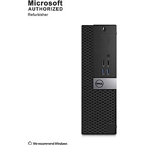 Dell 5050 SFF Desktop Intel i7-6700 UP to 4.00GHz 32GB DDR4 New 512GB NVMe SSD + 2TB HDD Built-in AX200 Wi-Fi 6 BT Dual Monitor Support Wireless Keyboard and Mouse Win10 Pro (Renewed)