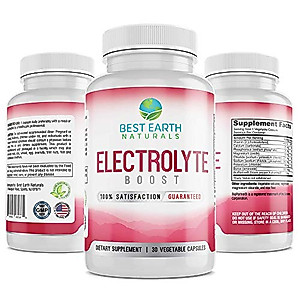 Best Earth Naturals Electrolyte Support Supplement - Helps Support Electrolyte Balance with Vitamin D, Calcium, Magnesium, Sodium, Potassium, Boron and More!