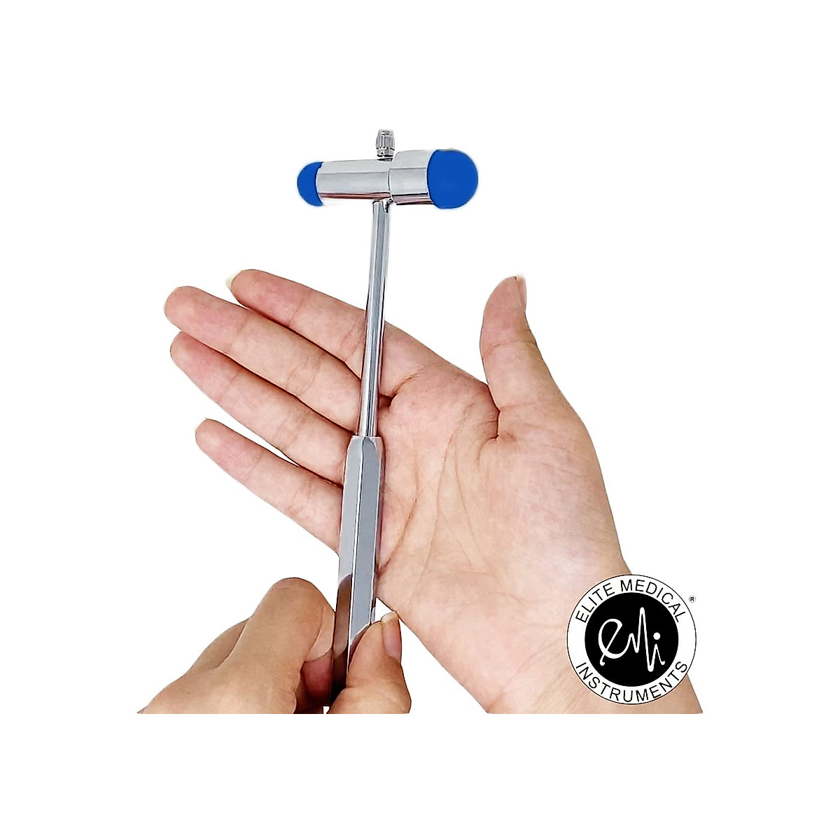 EMI Buck Neurological Reflex Testing Medical Hammer - Comes with Needle and Brush (Royal)