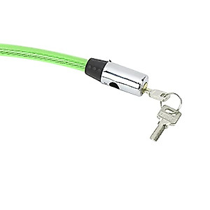Cable Lock, Bike Cable Portable Size for Gate for Motorcycle for Bike(Green)