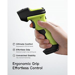 Inateck Barcode Scanner, Wireless Scanner, 1 Charge 180 Days Standby, 35M Range, Automatic Scanning, BCST-60 Green