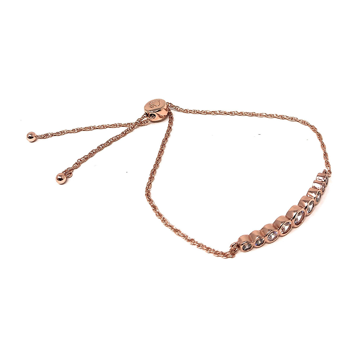 Kate Spade Circle of Love Rose Gold Plated Adjustable Chain Bracelet