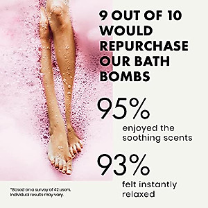 Bath Bombs - Bath Bomb for Men and Women - Relaxing Bath Salts - All Natural Bath Bombs with Essential Oils - Bath Bombs Gift Set - Bubble Bath Bombs for Teens - Paraben and Sulfate-Free - (6 Packs)