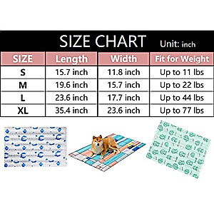 Dog Cooling Mat Pressure Activated Pet Cooling Mat Summer Cooling Pad for Dogs Cats Non-Toxic Self Cooling Gel Mat for Kennels, Floors, Crates and Beds, No Water or Electricity Needed (C,S)