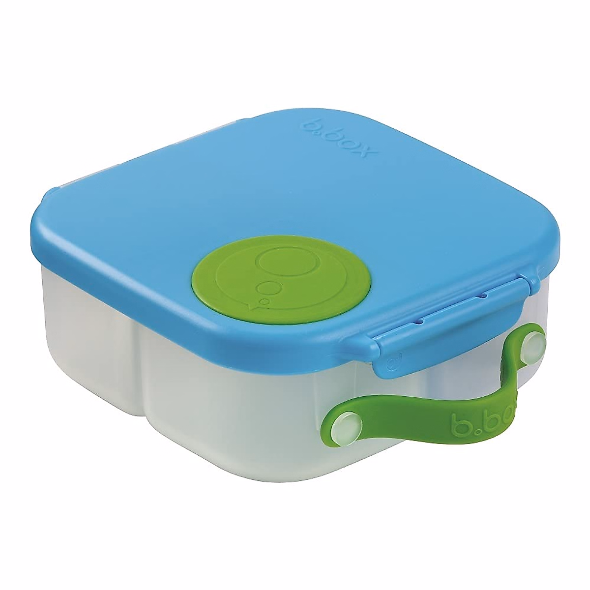 b.box Mini Lunch Box for Kids: Lightweight Bento Box, Lunch Snack Container with 2 Leak Proof Compartments. Ages 3+ School Supplies, BPA Free (Ocean Breeze, 4¼ cup capacity)