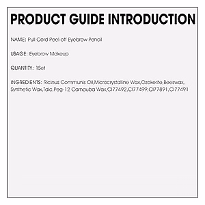 LSxia Waterproof Eye-Brows Pen-cil Set, Pull Cord Peel-off Eyebrow Pencil Microblading Eyebrow Pen Supplies Kit, White Eye-Liner Pencil and Eyebrows Tool Tattoo Makeup For Marking (5+1 Dark Brown)