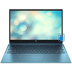 HP Pavilion 15t-eg School & Business Laptop (Intel i7-1165G7 4-Core, 16GB RAM, 512GB SSD, Intel Iris Xe, 15.6" 60Hz Touch Full HD (1920x1080), Fingerprint, WiFi, Bluetooth, Win 11 Home) (Renewed)