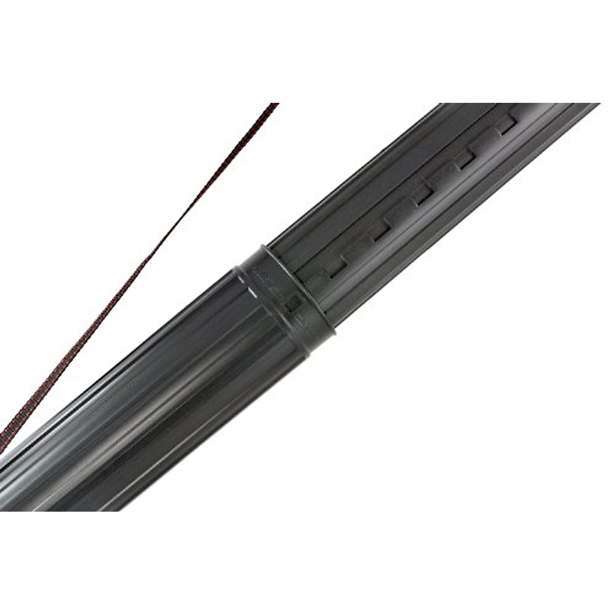 MyGift Heavy Duty Black Plastic 45 Inch Expanding Document Tube, Jumbo Poster Tube with Strap, Set of 2