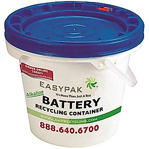 EasyPak Kit, Alkaline Only Battery Container , 0.6 gal, 10 lbs