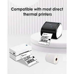 iEager Thermal Label, 4" x 6" White Direct Thermal Shipping Labels, 220 Labels/Roll
