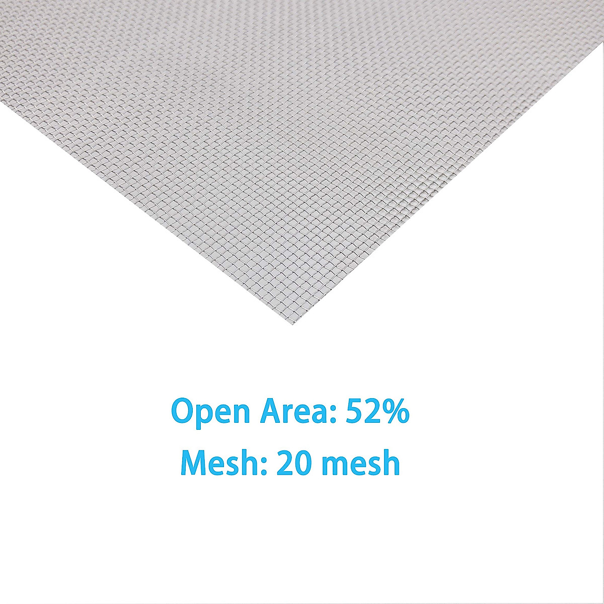 4 Pack - 304 Stainless Steel Woven Wire Mesh Screen, Air Vent Mesh, 11.8“ X 8.27“（300 x 210mm) 1mm Hole 20 Mesh, DIY Project, Easy to Cut and Resistant to Rust