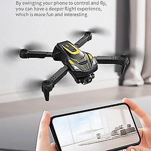 RKSTD Adult Kids Dual Camera Drone, HD FPV Camera Mini RC Quadcopter Toy, Altitude Hold, Track Flight, Gravity Sensing, Headless Mode, Holiday Gift For Beginners