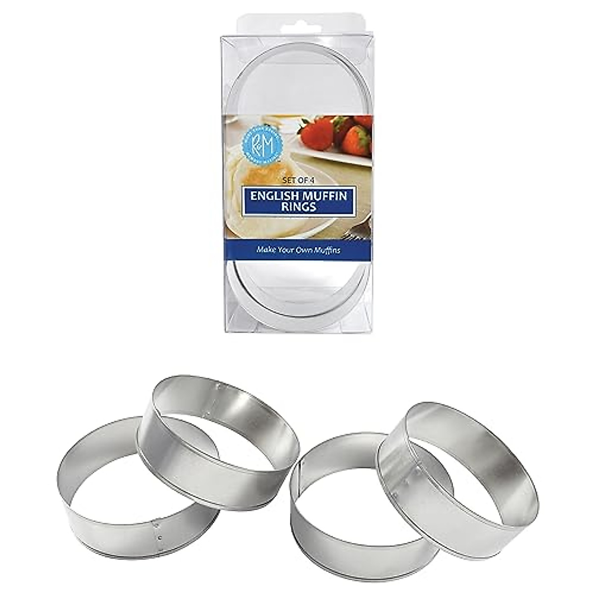 R&M International English Muffin Rings, Set of 4