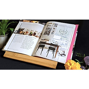 Lipper International 8815 Bamboo Wood and Acrylic Cookbook Holder, 12-1/2" x 9-1/4" x 6-3/4"