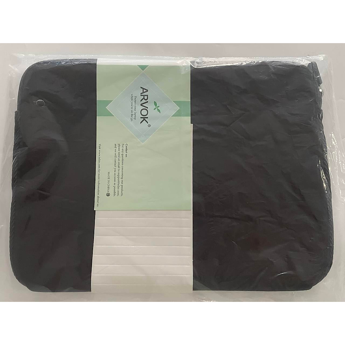 ARVOK 15-16 Inch Laptop Sleeve Multi-Color & Size Choices Case/Water-Resistant Neoprene Notebook Computer Pocket Tablet Briefcase Carrying Bag/Pouch Skin Cover for HP/Dell/Lenovo/Asus/Acer, Black