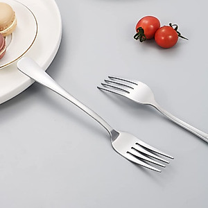 Dinner Forks Set of 12, ENLOY 8 Inches Food Grade Stainless Steel Silverware Forks, Table Forks, Flatware Forks, Flatware Cutlery Forks for Home Kitchen, Mirror Polished Dishwasher Safe