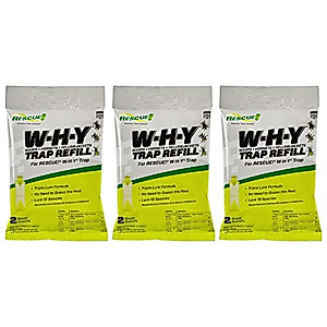 RESCUE! Non-Toxic Wasp, Hornet, Yellowjacket Trap (WHY Trap) Attractant Refill - 2 Week Refill - 3 Pack