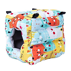 Warm Bird Nest Tent for Small Medium Parrot Budgie Parakeet Cockatiel Conure Cockatoo African Grey Amazon Lovebird Finch Canary Hamster Gerbil Chinchilla Guinea Pig Squirrel Hedgehog Cage Toy (XL)