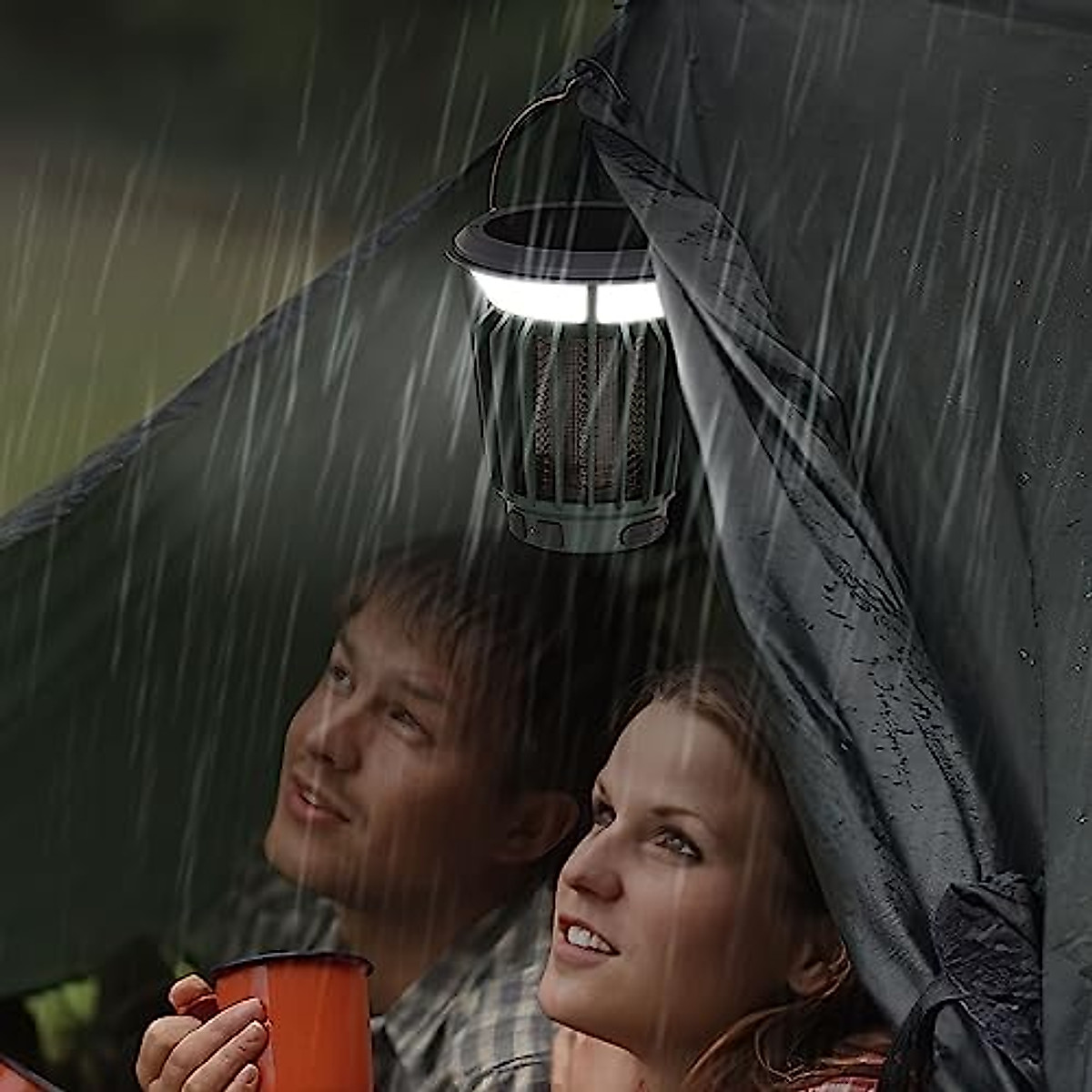 Wisely Enhanced Solar Zapper w. Lanterns/Auto On & Off/Removable Spikes – 1PK-Blue