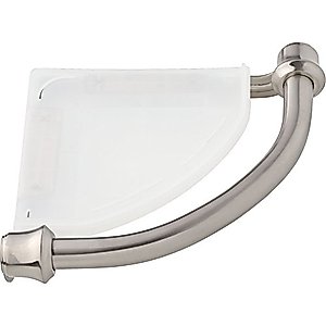 Delta Faucet 41316-SS Wall Mounted Traditional Corner Shelf with Assist Bar in Stainless