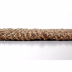 IRONGATE Jute Handspun Area Rug - Premium Jute Handwoven Reversible Chunky Textured Tan Beige Neutral Throw Accent Rug Carpet - Rustic Farmhouse Living Room Bedroom Den Study Décor -24" x 36" Natural