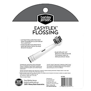 Berkley Jensen Replacement Toothbrush Heads Easy Flex Flossing (Pack of 6) Compare to Oral-B Floss Action Brush Heads, Compatible with Most Oral-B Electric toothbrushes