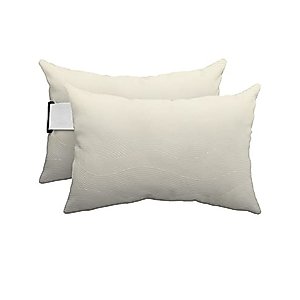 Recliner Head Pillow Ledge Loungers Chair Pillows with Insert Abstract Gradient Line Art Lumbar Pillow with Adjustable Strap Outdoor Waterproof Patio Pillows for Couch Beach Pool Office Chair, 2 PCS