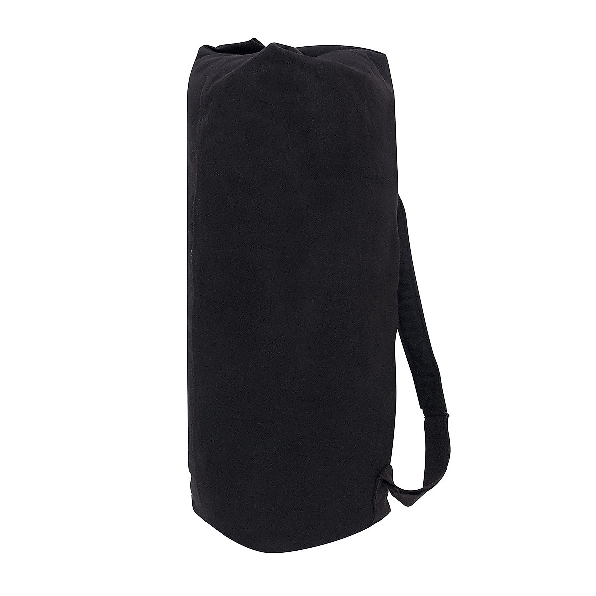 Rothco Gi Style Canvas Double Strap Duffle Bag, Black