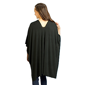 Bamboobies Women’s Open Nursing Shawl, Maternity Clothing for Breastfeeding, Black, One Size Fits All