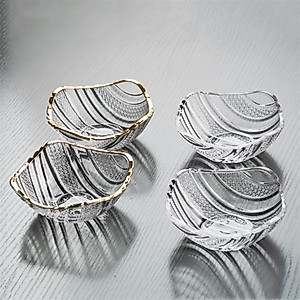 TRESORS Appetizer Plates Snack Bowls Glass Bowl Kitchen Small Bowl Salad Dessert Ice Cream Dip Snack Snack Side Dish Condiment Sauce Bowl Salad Plates Dinner Plates