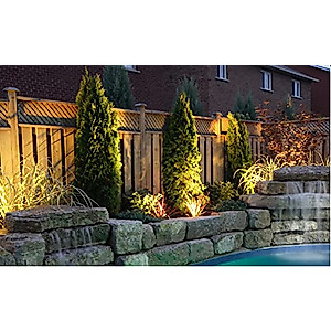 GKOLED 12W Outdoor Waterproof LED Garden Security Floodlight, 900Lumens, 80CRI, 2700K, 9-15V AC/DC, 1/2 Knuckle Mount, UV Resistant