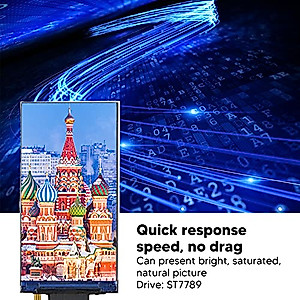IPS Display Module, 170 X 320 1.9 Inch, Natural Images, Fast Response, Low Power Consumption, IPS Display for Electronics