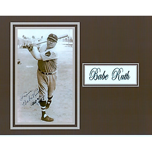 Kirkland Babe Ruth 8 X 10 Autograph Photo on Glossy Photo Paper