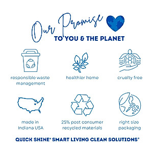 Quick Shine Multi Surface Deep Floor Cleaner and Wax Remover 27Fl oz,(Pack of 2) Removes Wax Build-Up,Revitalizes Floors &Cleans Grout,Use on Hardwood, Laminate, LVT,Tile and Stone,Pro-Level Cleaning