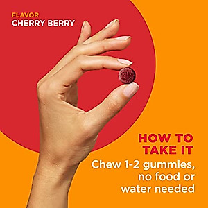 OLLY Kids Immunity Gummy, Immune Support, Wellmune, Elderberry, Vitamin C, Zinc, Chewable Supplement, Cherry - 50 Count