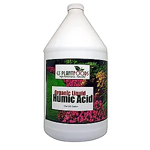Organic Liquid Humic Acid with Fulvic Increased Nutrient Uptake for Turf, Garden and Soil Conditioning 1 Gallon Concentrate (Packaging May Vary)