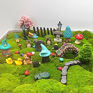 BEZALEL Miniature Fairy Garden Supplies Kit – Mini Fairy Garden Miniatures Decor for Garden Micro Landscape Yard Bonsai, Terrariums, Plant Pots – Miniature Fairy Garden Accessories for Adults…