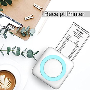 LetSketch Mini Sticker Maker, Thermal Picture Inkless Printer, Sticker Printer, Wireless Bluetooth Receipt Printer, 300DPI for Journal Book/Note/Label/Photo(7 Rolls Thermal Paper)