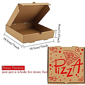 Zitonyang Pizza Boxes,15 Pack Cardboard Pizza Boxes Kraft Corrugated Pizza Boxes Cardboard Boxes Take Out Containers,Square Pizzeria Bakery Packaging Box,Takeaway Mailing Shipping(Red)