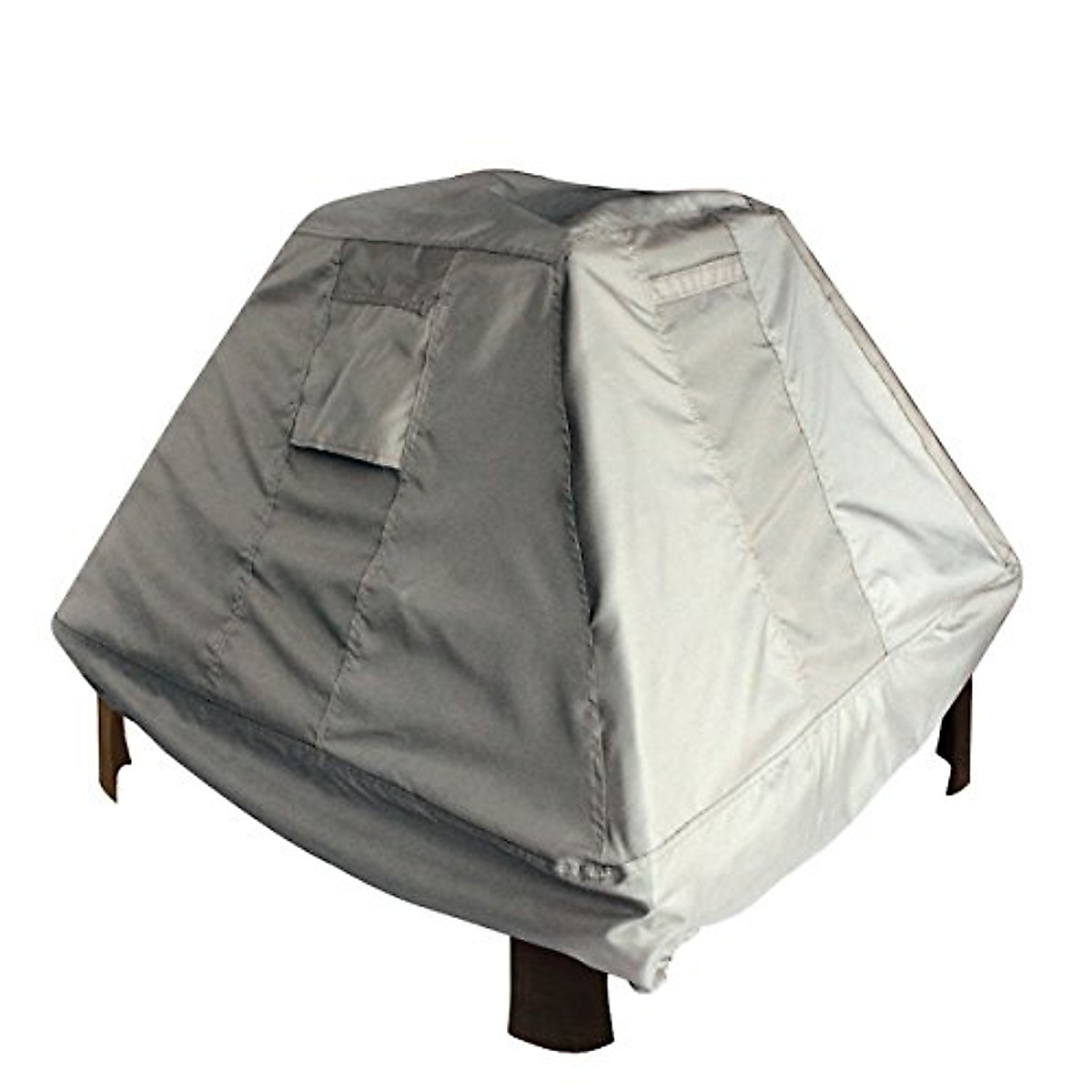Leader Accessories Fire Pit Cover (14" L x 14" W(top)/35" L x 35" W(Bottom) x 29" H, Grey)
