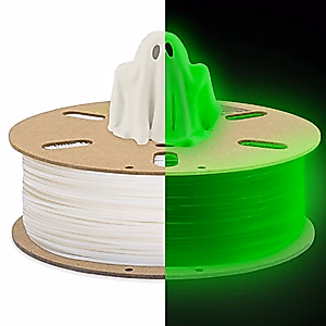 PLA Glow in The Dark Green and Orange Bundle, Duramic 3D Printing Filament 1.75mm, Dimensional Accuracy +/- 0.05 mm