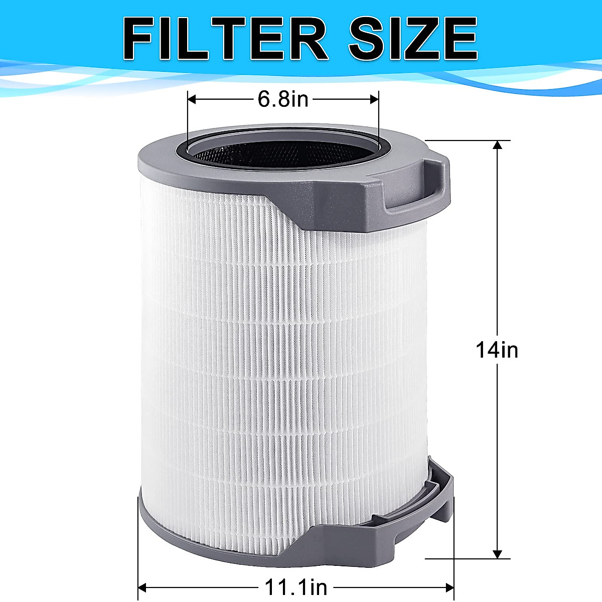 LV-H134 H13 True HEPA Filter Replacement for Levoit LV-H134 Purifier