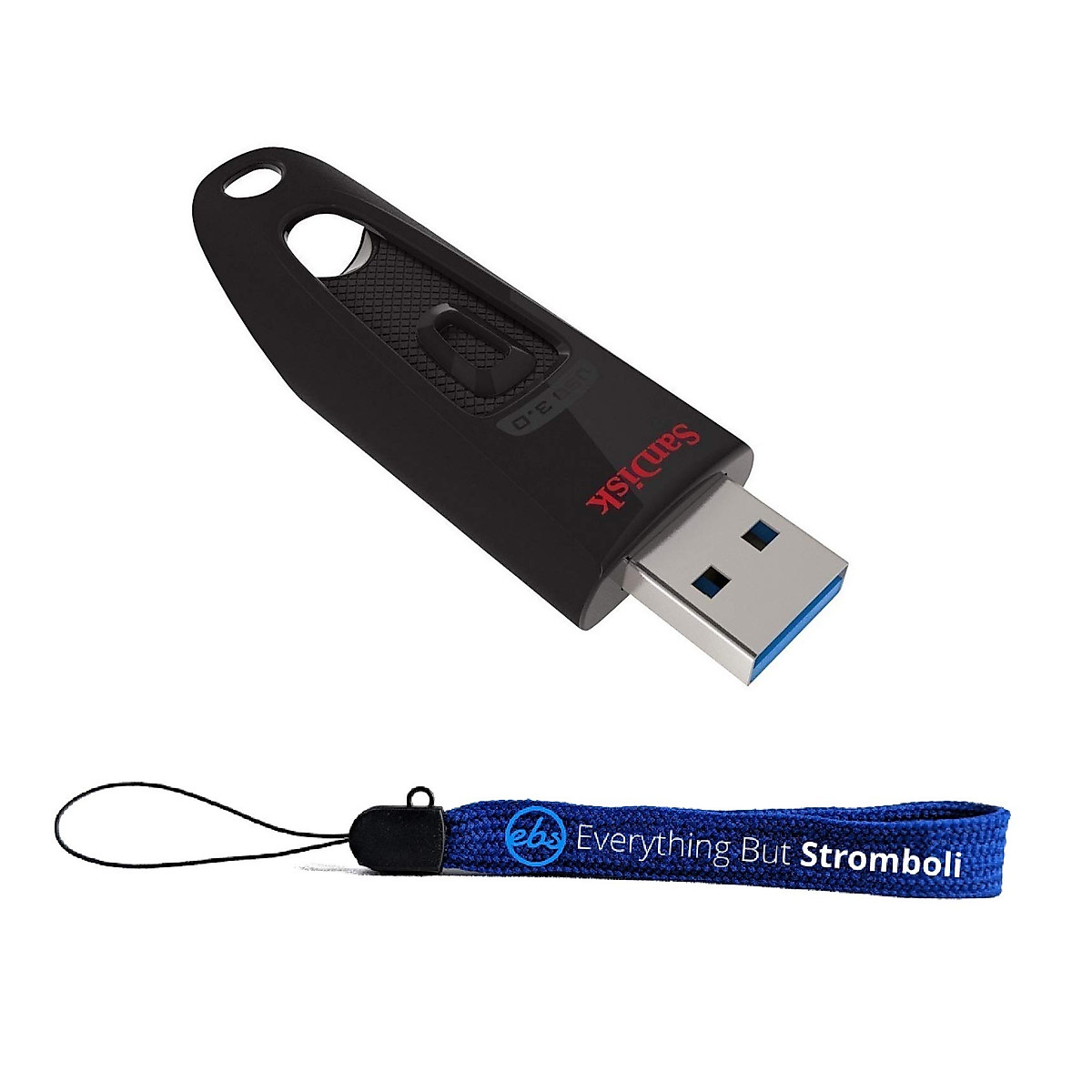 SanDisk 16GB Flash Ultra (50 Pack) 3.0 USB Flash Drive High Performance Thumb Drive (SDCZ48-016G-U46) Bundle with (25) Everything But Stromboli Lanyard