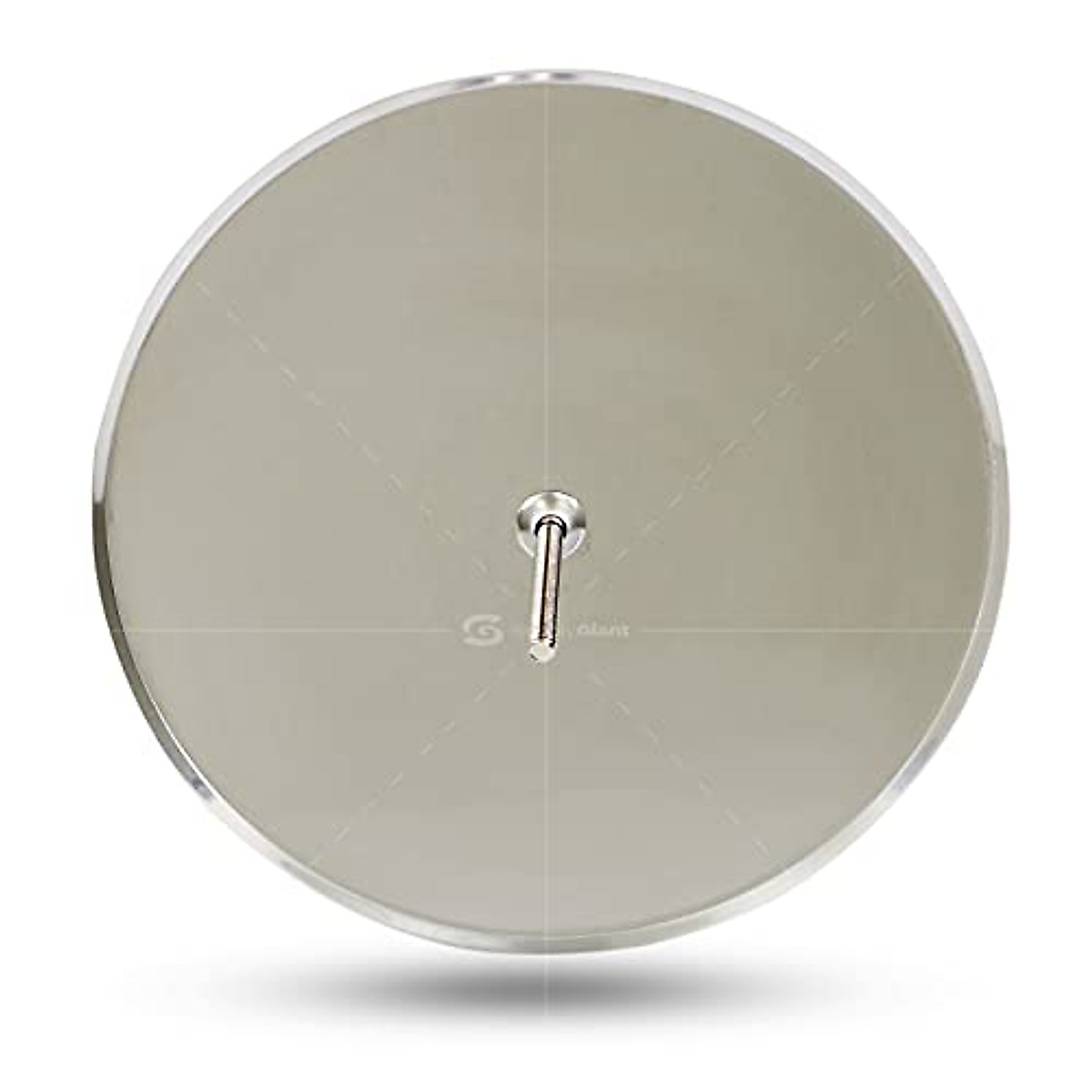 Supply Giant Wall Cleanout Cover Plate, 10-Inch, Stainless Steel, Chrome